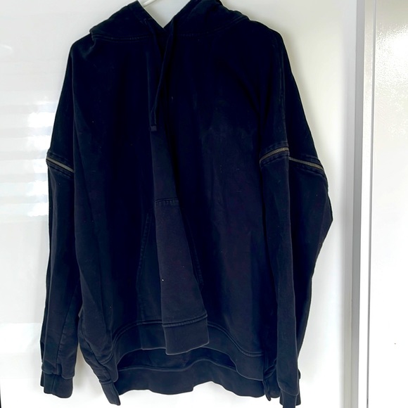 All Saints | Sweaters | All Saints Mens Black Zip Sleeve Hoodie | Poshmark